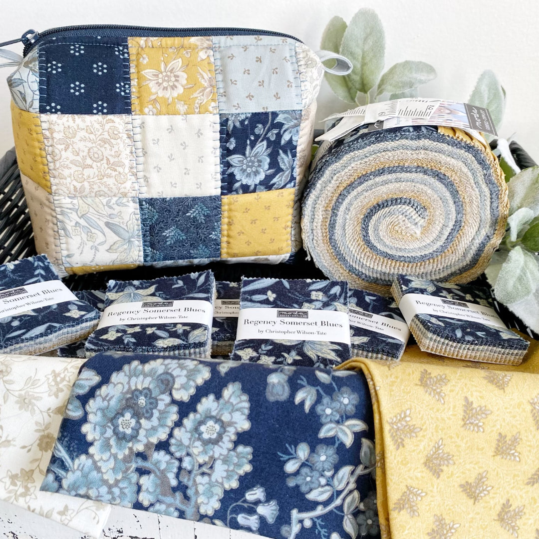 Regency Somerset Blues by Christopher Wilson-Tate for Moda Fabrics – A ...